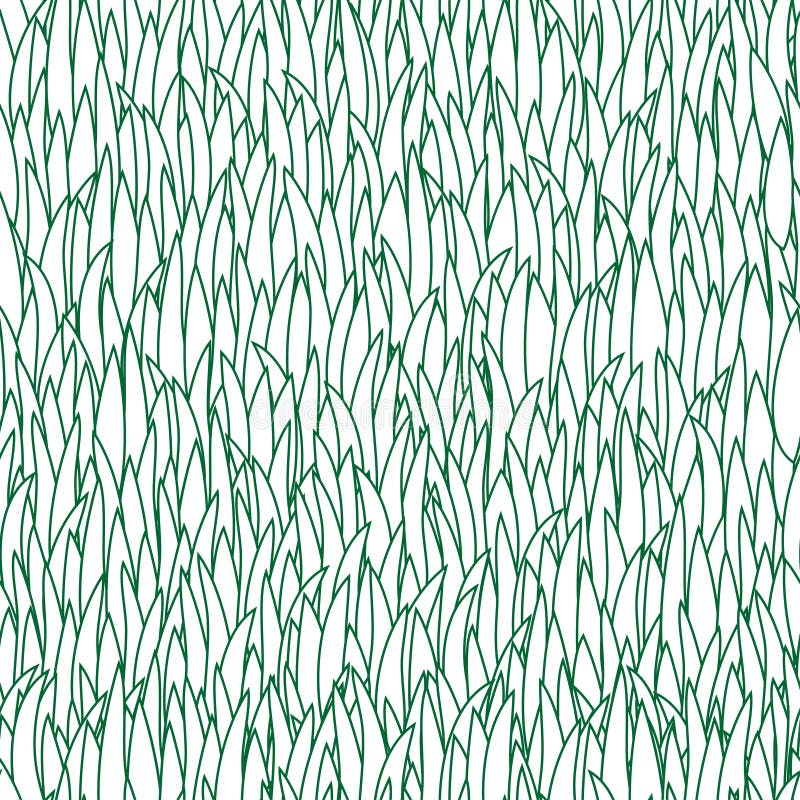 Seamless Grass Pattern, Lawn Nature Illustration for Wallpaper Stock ...