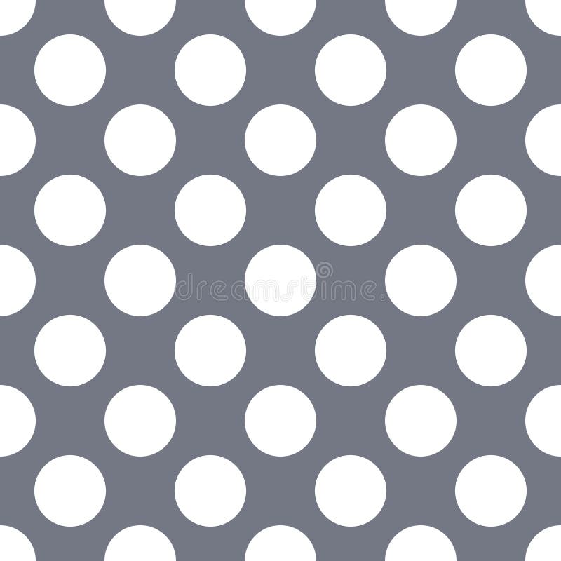 Seamless Gray Polka Dot Pattern Background Stock Illustration ...