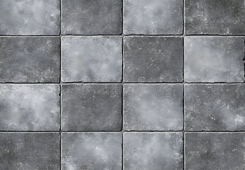 Seamless Gray Concrete Tile Floor Texture Stock Illustration ...