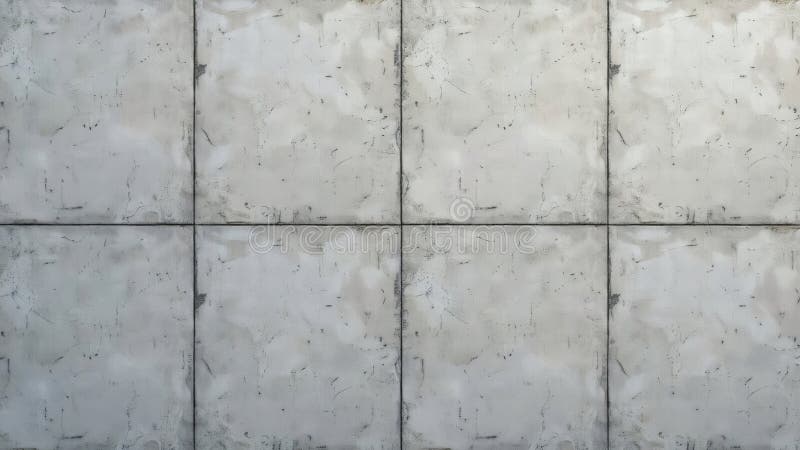 Seamless Gray Concrete Tile Texture, Light Grey Worn Concrete Tiles ...