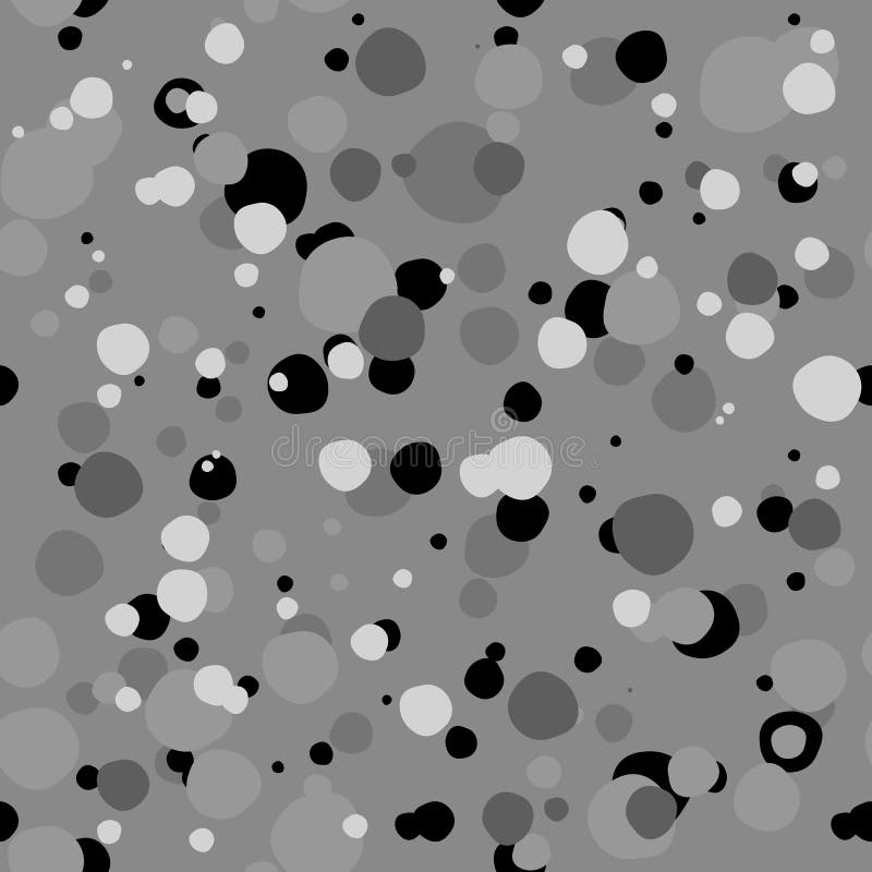 Seamless Gray Dotted Pattern Stock Vector - Illustration of blot, paper ...
