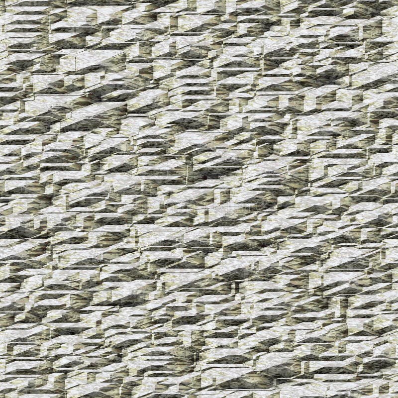 Seamless Gray Granite Stone Blocks Texture Stock Illustration ...