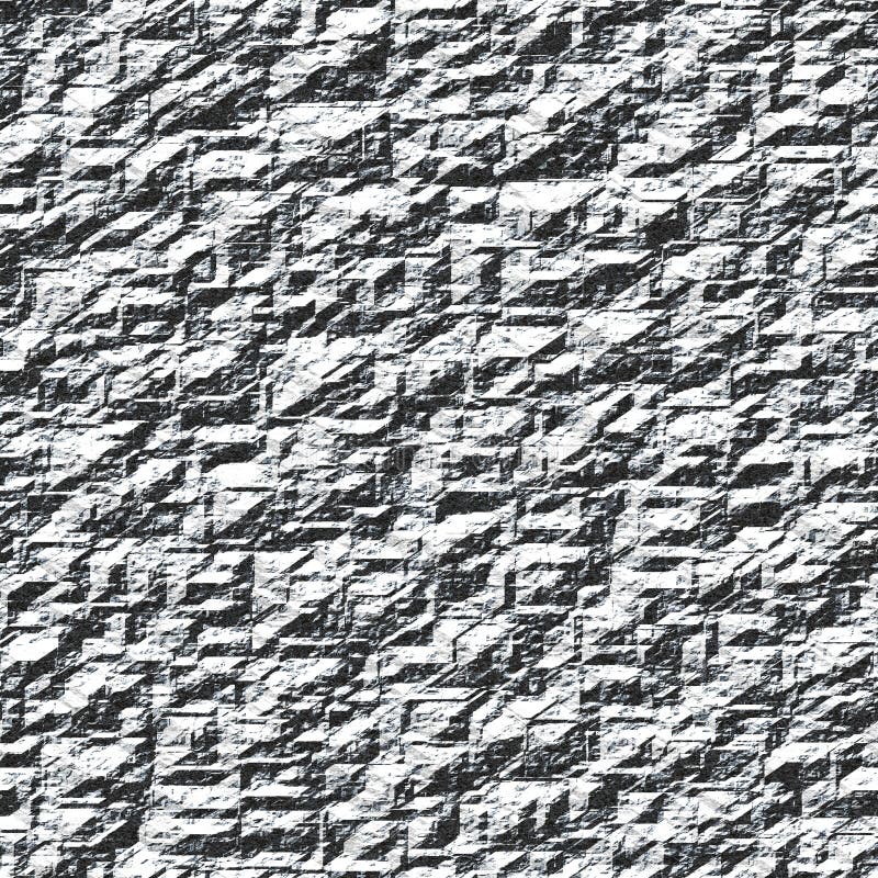 Seamless Gray Granite Stone Blocks Texture Stock Illustration ...