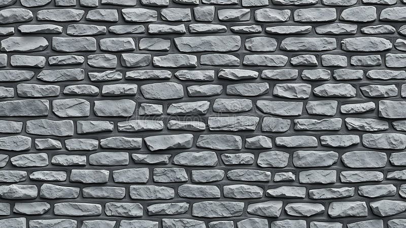 Seamless Gray Stone Wall Texture Background Stock Illustration ...