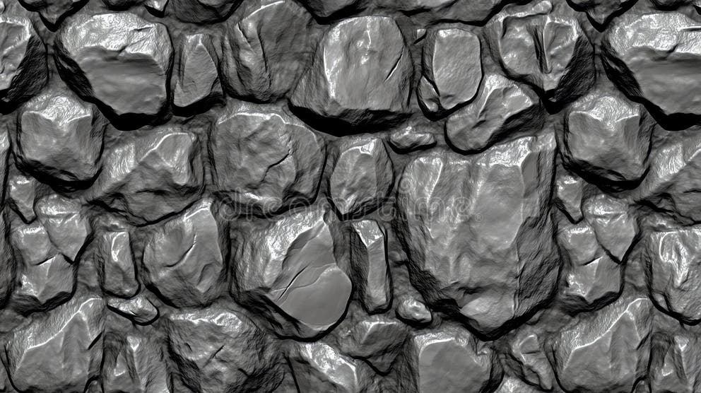 Seamless Gray Stone Wall Texture: Realistic Rough Rock Surface for Game Design, Backgrounds, and ...