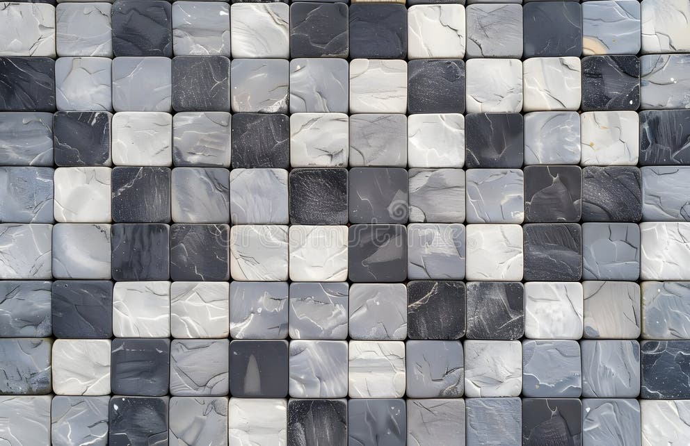 Seamless Gray and White Brick Pavers Pattern Stock Illustration ...