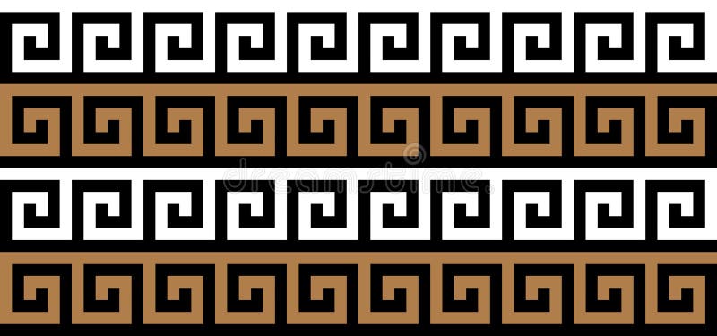 Seamless Greek Key Luxury Background Pattern Texture Stock Vector ...