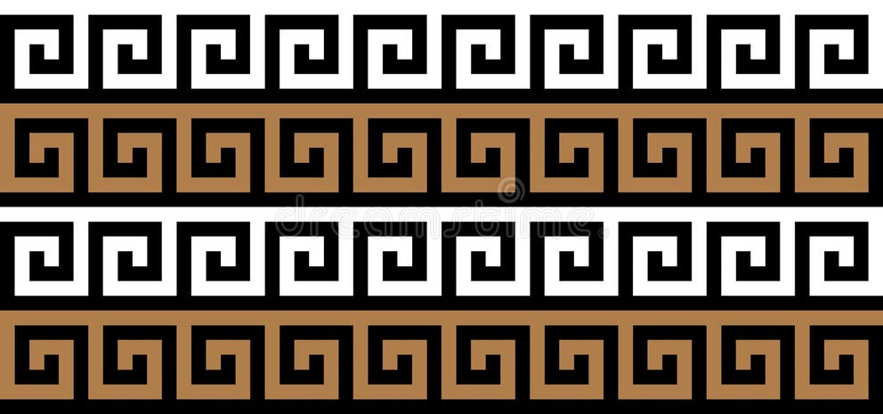Seamless Greek Key Luxury Background Pattern Texture Stock Vector ...