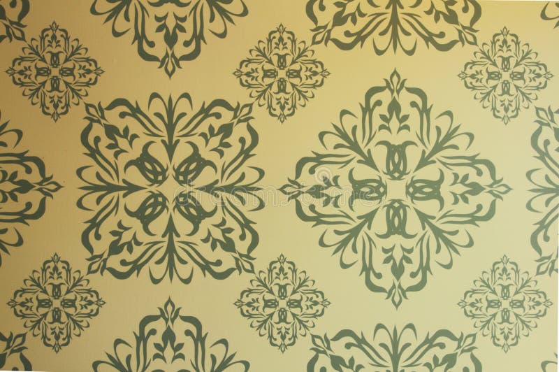 Seamless Green Classic Pattern for Background Stock Photo - Image of ...