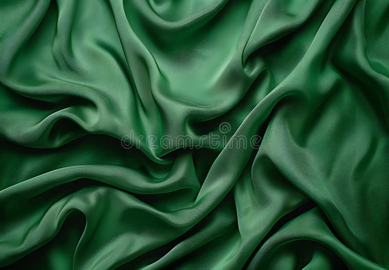 Seamless Green Fabric Texture Background Stock Illustration ...