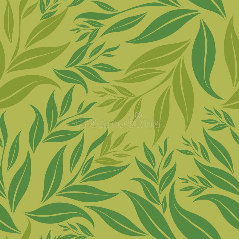 Seamless Green Floral Pattern Stock Illustrations – 387,310 Seamless ...