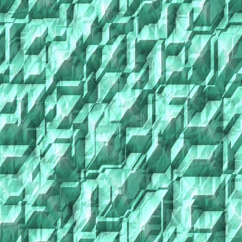 Seamless Green Granite Stone Blocks Texture Stock Illustration ...