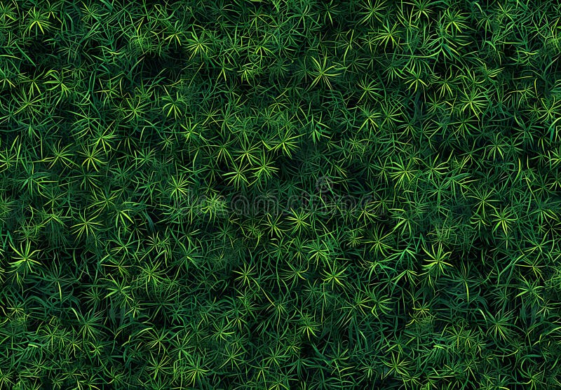 Seamless Green Grass Texture Background Stock Illustration
