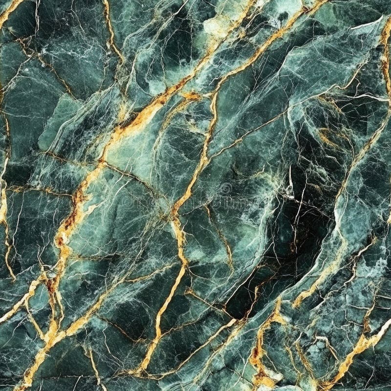 Seamless Green Marble Texture with Dark Veins Stock Photo - Image of ...
