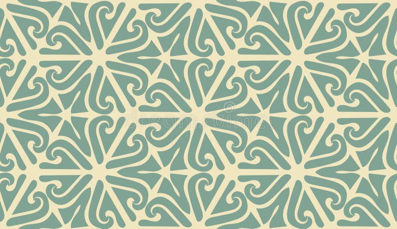 Seamless Green Moroccan Pattern Stock Vector - Illustration of ...