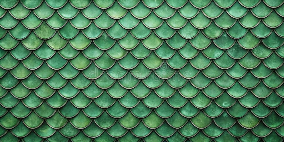 Seamless Green Scale Pattern Texture for Design Projects. Generative AI ...