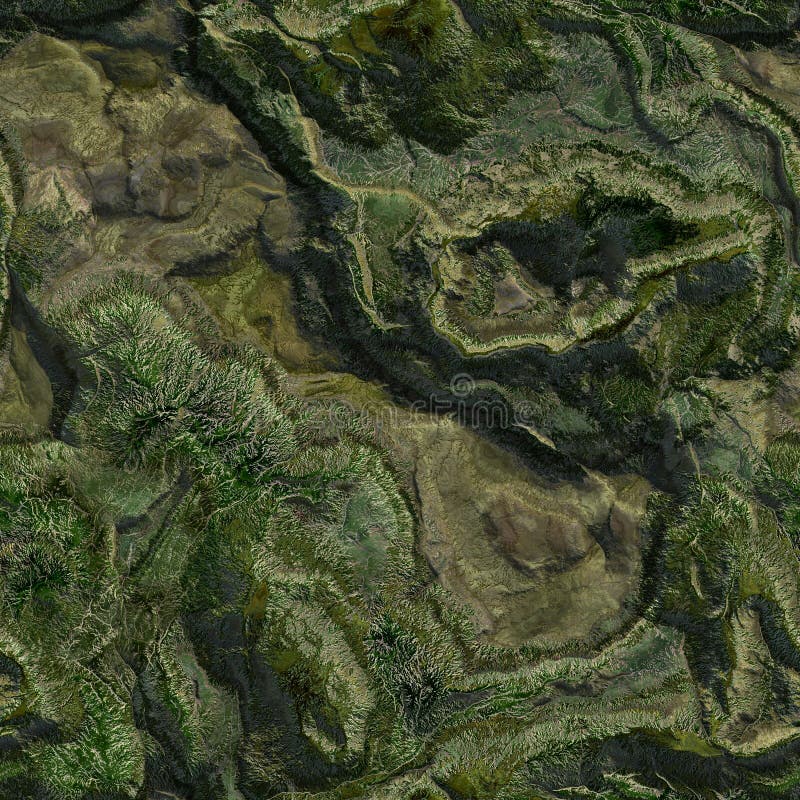 Seamless Green Terrain Background Stock Illustration - Illustration of ...