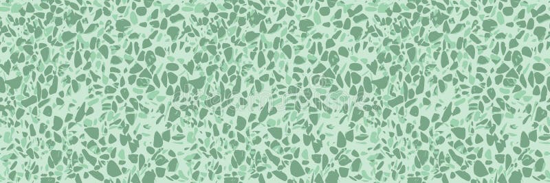 Seamless Green Terrazzo Pattern with Marble Texture. Modern Abstract ...