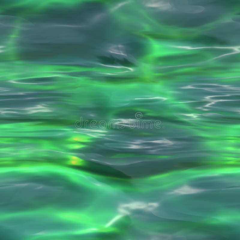 Seamless Green Water Background Stock Illustration - Illustration of ...