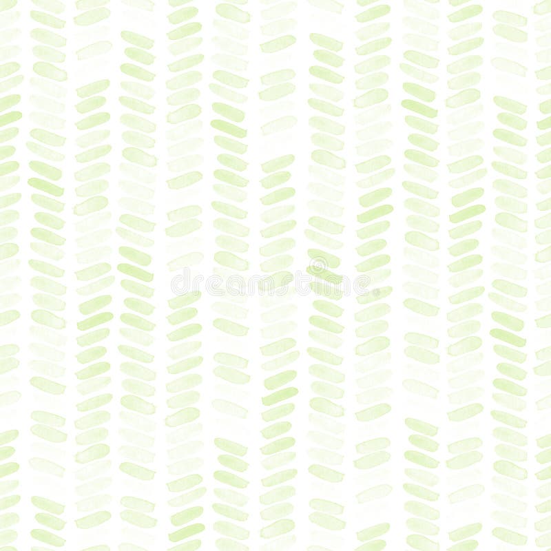 Seamless Green Watercolor Pattern On White Background. Watercolor ...
