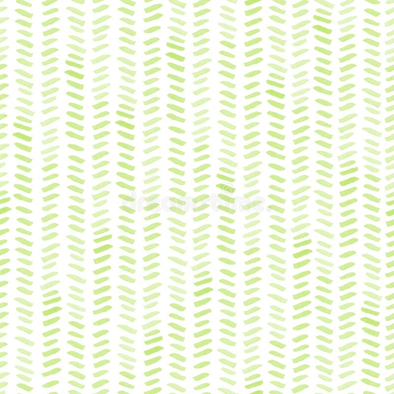 Seamless Green Watercolor Pattern on White Background. Watercolor ...