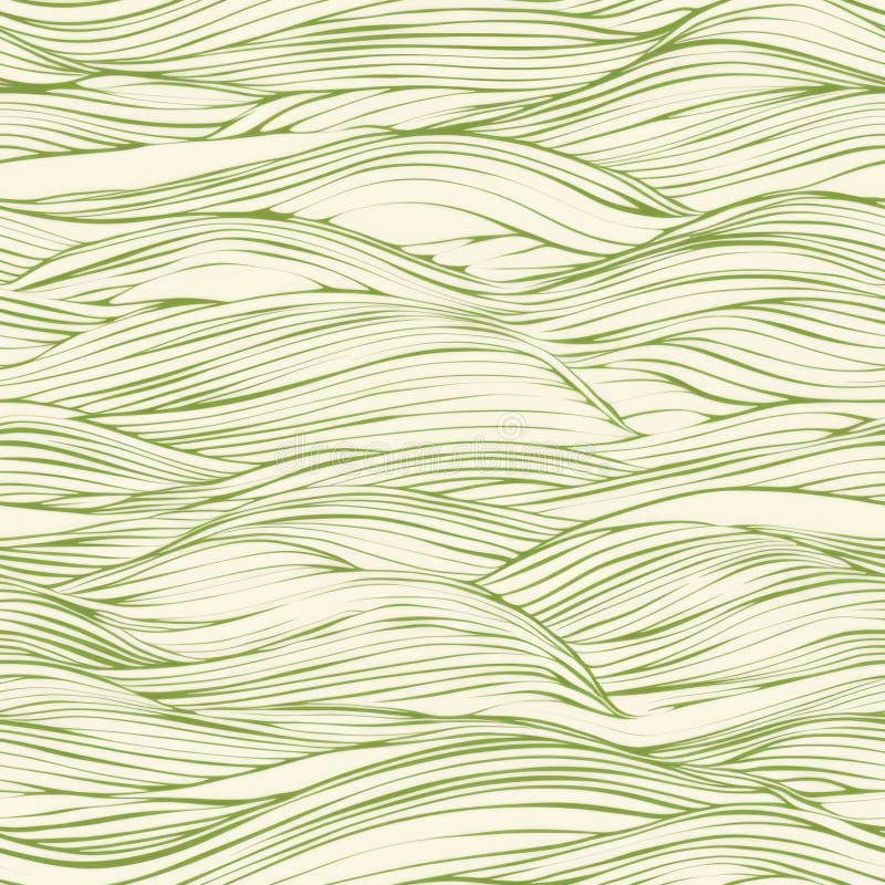 Seamless Wavy Lines Pattern in Black and Beige Stock Photo - Image of ...