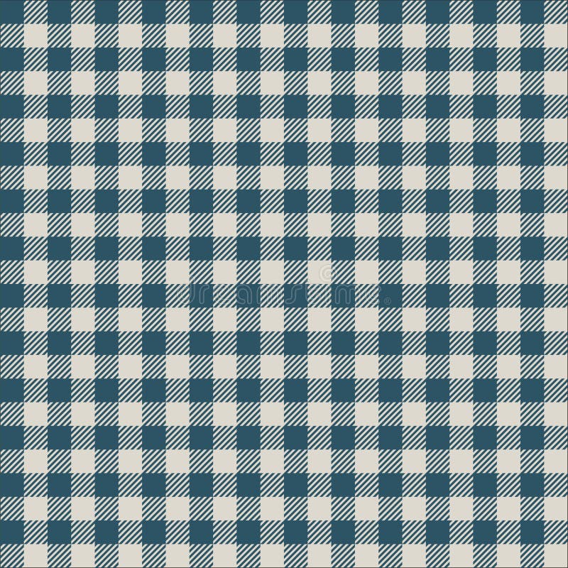 Seamless Vintage Navy Blue And Black Checkered Fabric Pattern ...