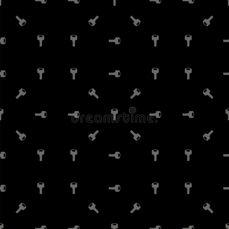 Seamless Grey Key Pattern stock illustration. Illustration of realistic ...
