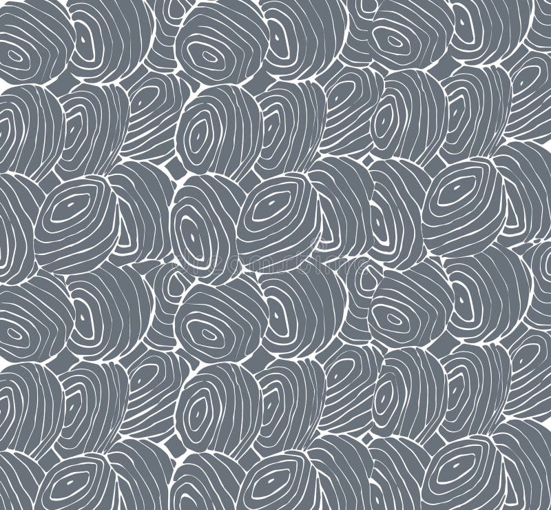 Seamless Grey Texture with Circular Abstract Elements. Vector Art ...
