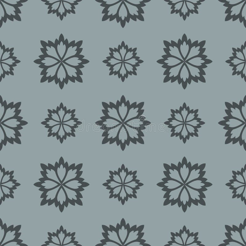 Seamless Grey Wallpaper Pattern Stock Vector - Illustration of ...