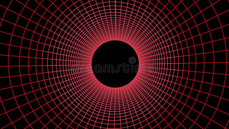 Seamless Grid Net Polygonal Wireframe Abstract Retro Tunnel Slow Motion Fly Loop Drawing Motion