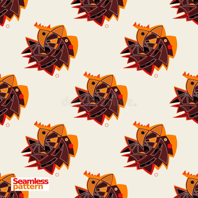 Seamless groovie pattern stock vector. Illustration of backgrounds ...