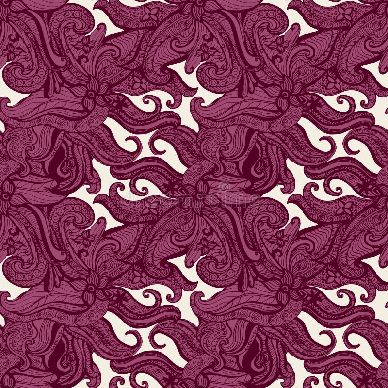 Seamless groovie pattern stock illustration. Illustration of drawing ...