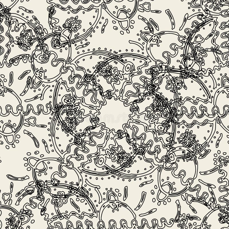 Seamless groovie pattern stock illustration. Illustration of lined ...