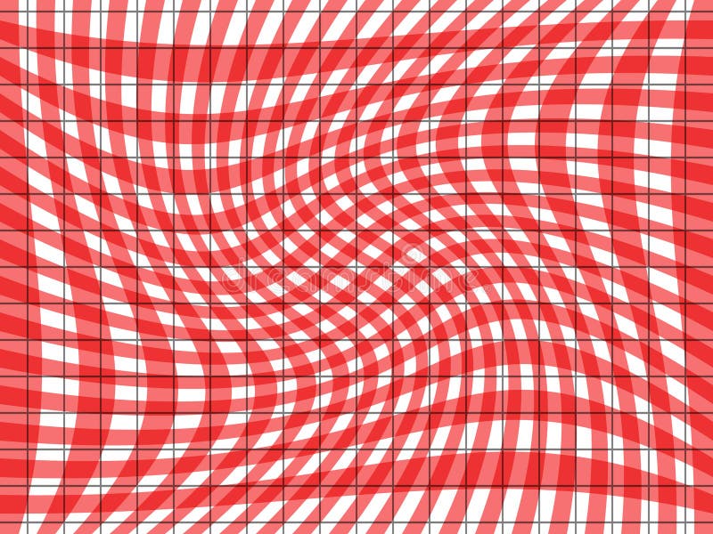 Seamless Groovy Plaid Pattern in Red and White Stock Vector ...