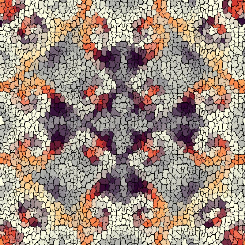 Seamless Grunge Abstract Square Pattern. Paint Grunge Cracking. Stock ...