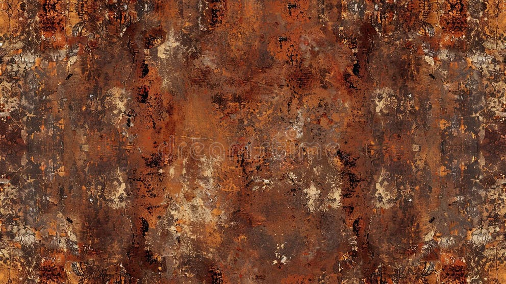Seamless Grunge Rust Texture. Industrial Charm Pattern for Weathered ...