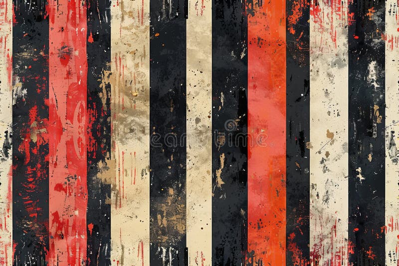 Seamless Grunge Stripes Texture. Punk Rock Rebellion Pattern for Rugged ...