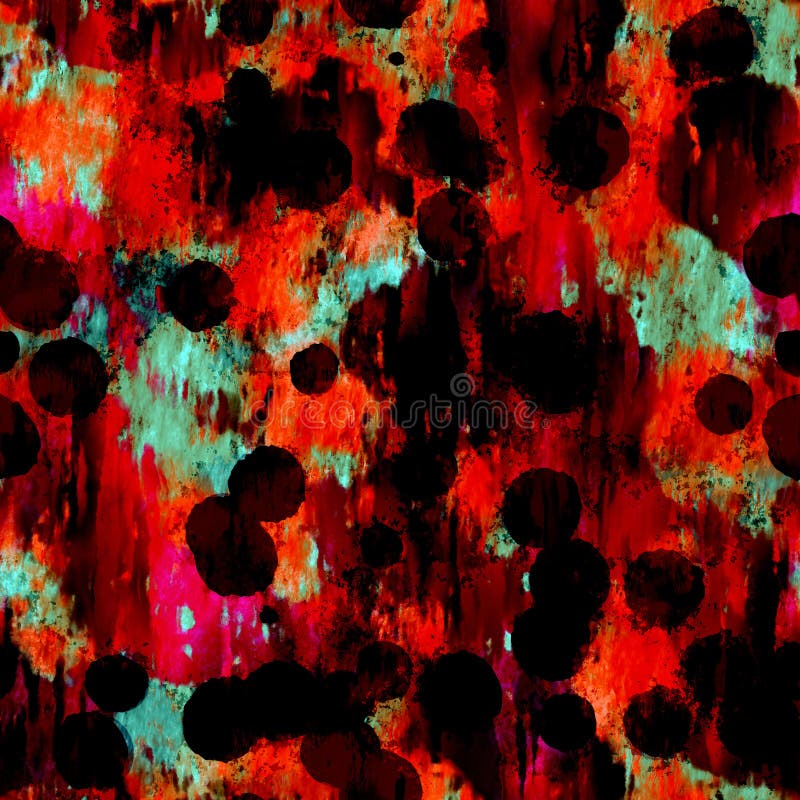 Seamless Grunge Texture with Blotches Stock Illustration - Illustration ...