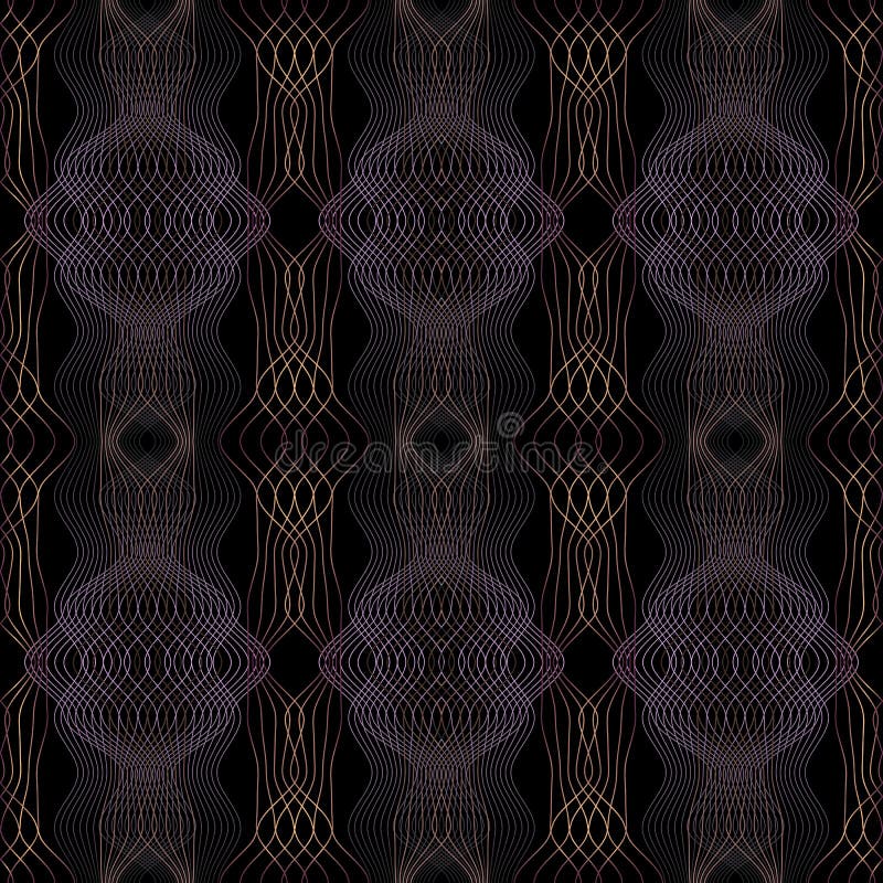 Seamless Guilloche Backgrounds Stock Vector - Illustration of drawing ...