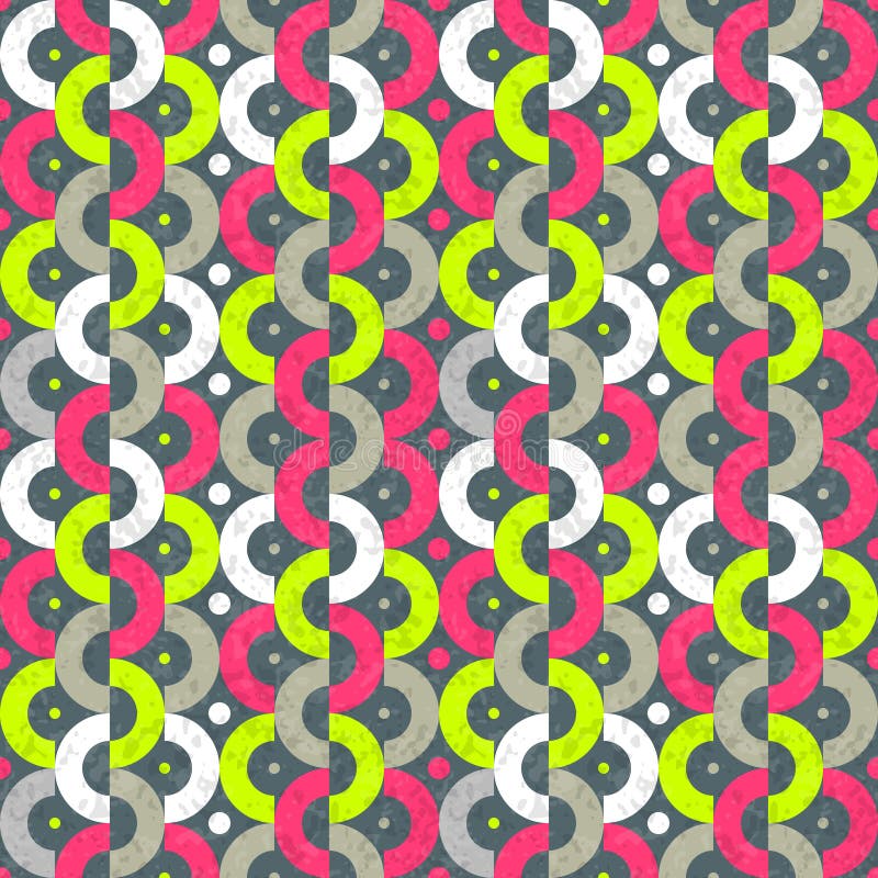 Seamless Half Chain Grunge Pattern Stock Vector - Illustration of ...