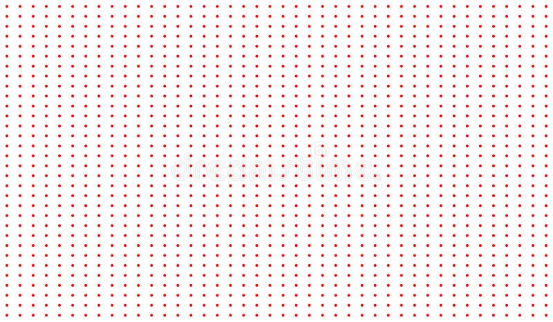 Seamless Halftone Dot Pattern with Red Dots on a White Background Stock ...