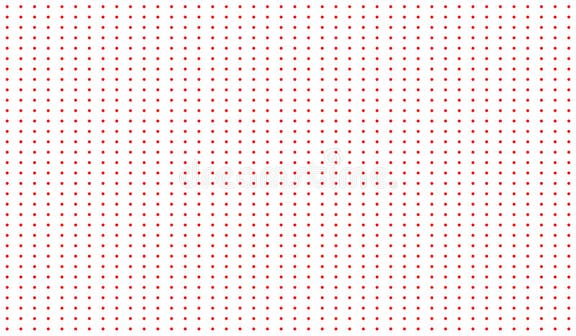 Seamless Halftone Dot Pattern with Red Dots on a White Background Stock ...
