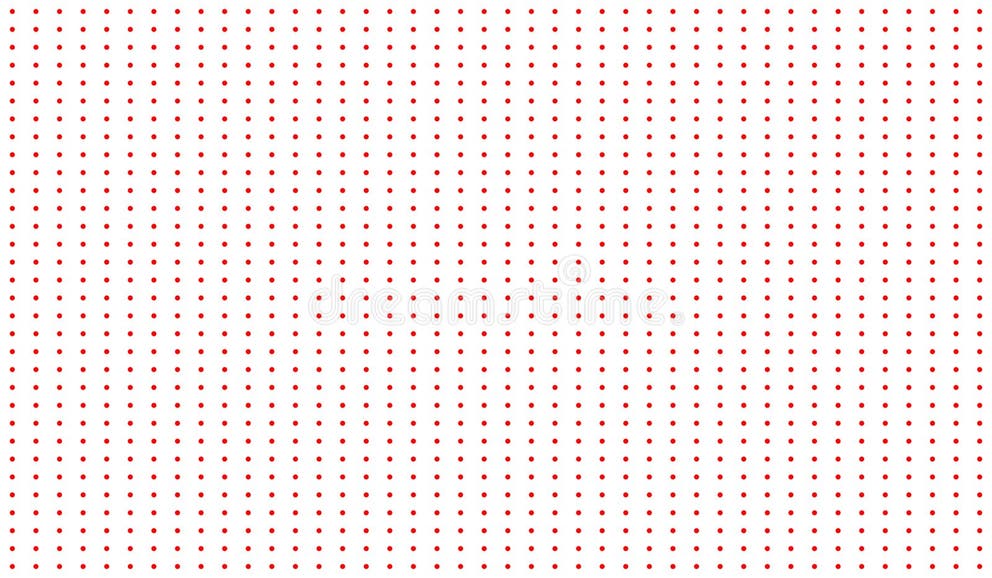 Seamless Halftone Dot Pattern with Red Dots on a White Background Stock ...