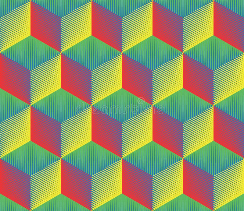 Seamless Halftone Pattern. Abstract Cube Background Stock Vector ...