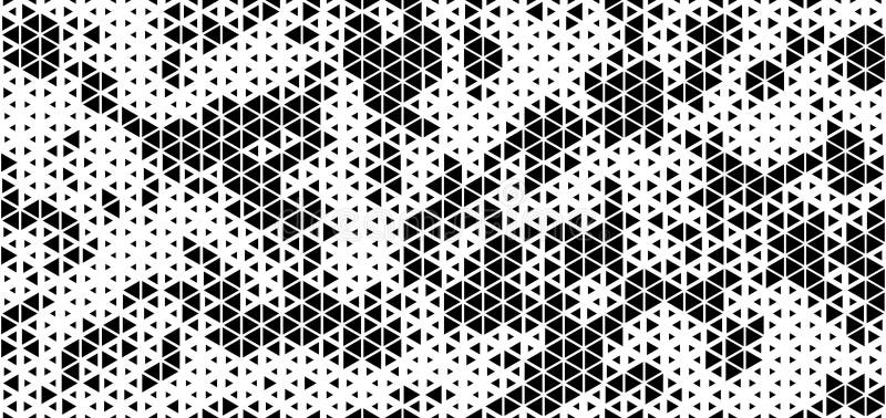 Seamless Halftone Triangle Pattern. Random Vector Noise Texture. Stock ...