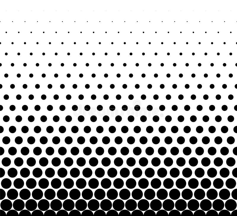 Seamless Halftone Vector Background.Average Fade Out.Black Circles ...