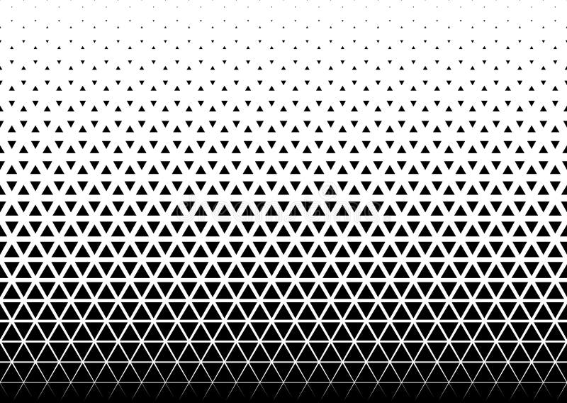 Seamless Halftone Vector Background. Filled with Black Triangles ...