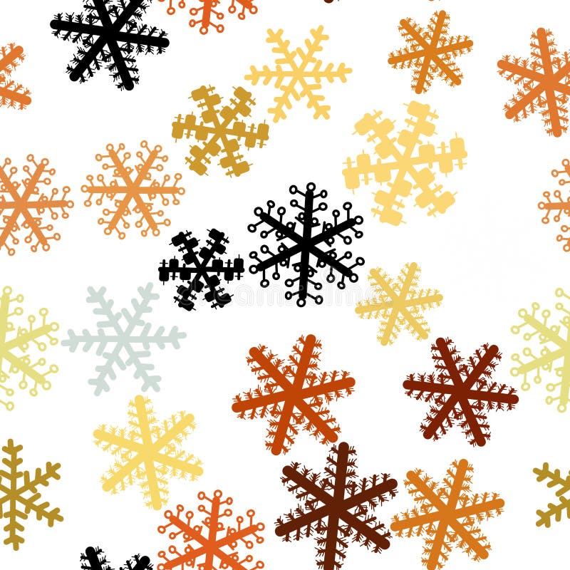 Seamless Hand Drawn Close-up of Snow Illustrations Background, for ...