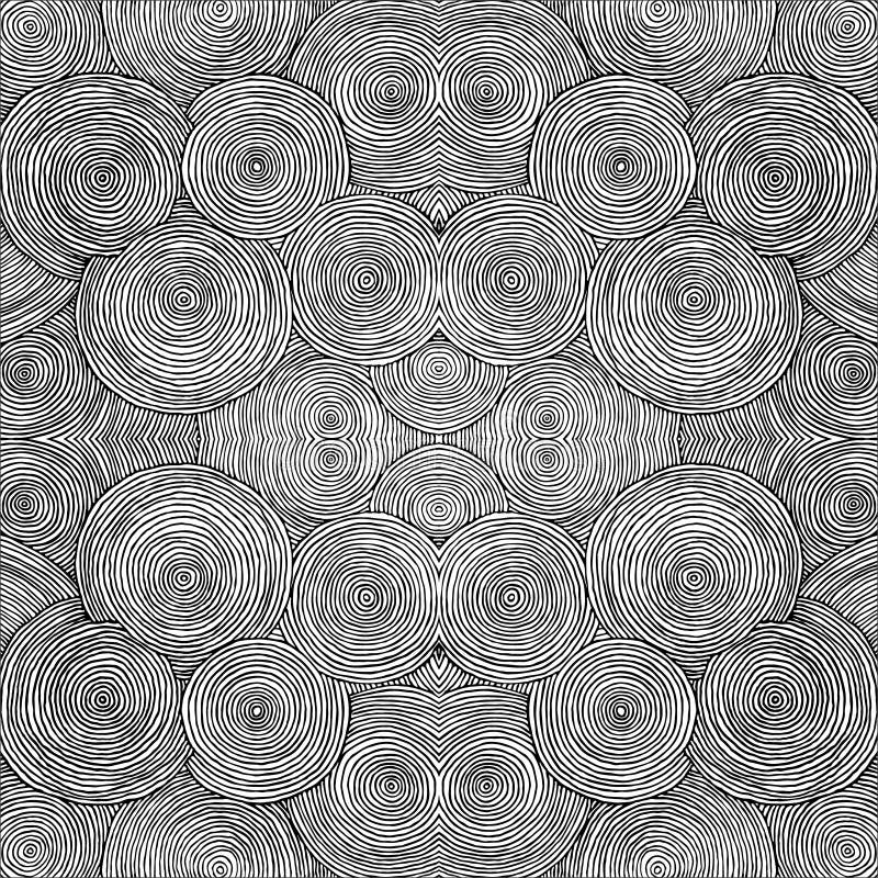 Seamless Hand Drawn Pattern. Stock Vector - Illustration of abstract ...